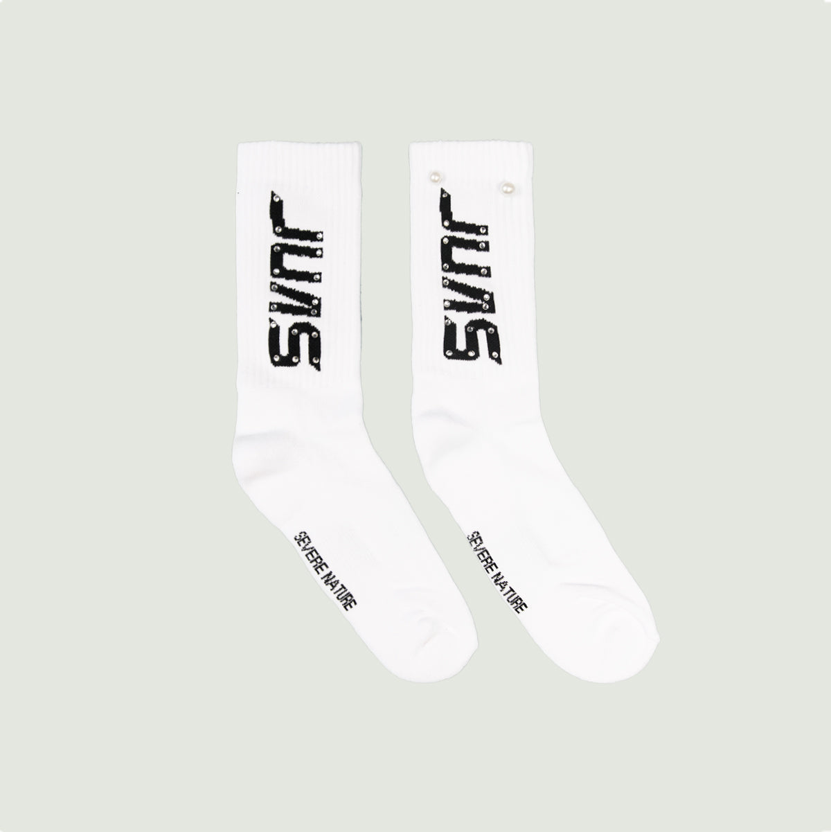 SVNR x PEP WHITE LOGO SOCKS – Severe Nature